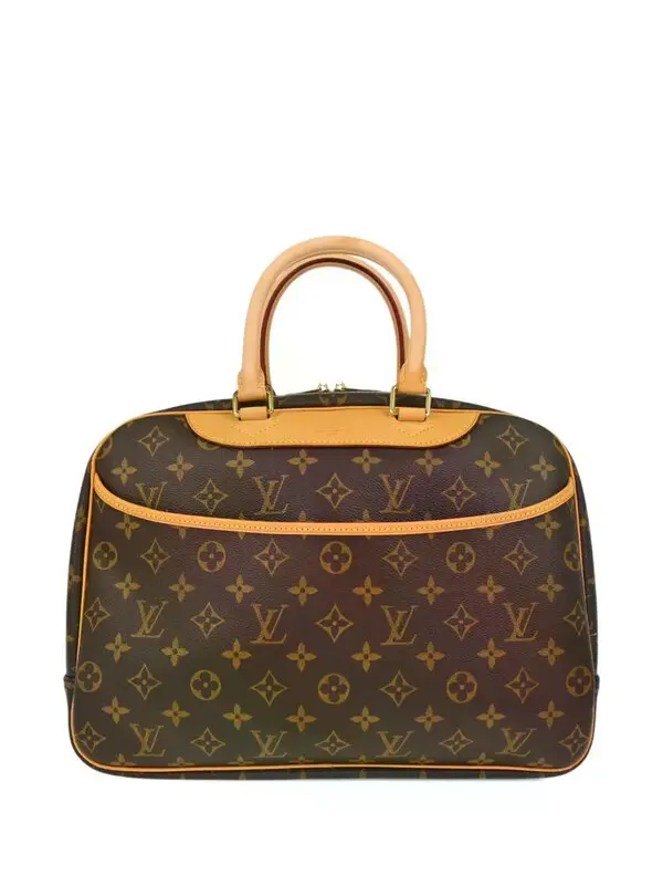 LOUIS VUITTON Monogram Deauville Tote Bag - Brown