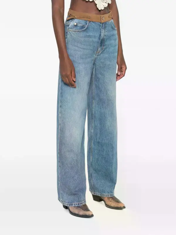 Sandro Belted Pocket Jeans