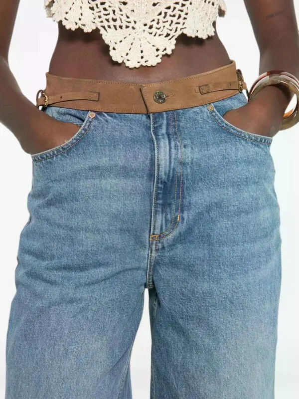 Sandro Belted Pocket Jeans