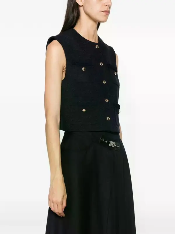 Maje Buttoned Sleeveless Vest