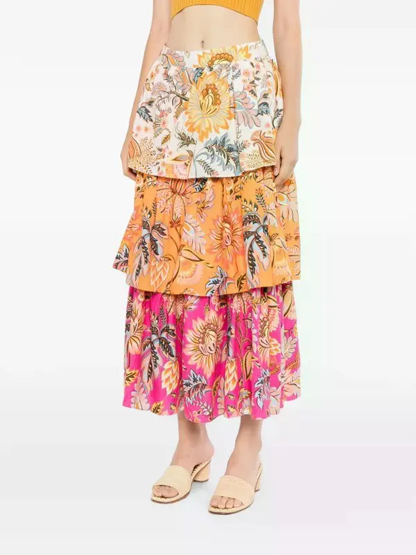 Farm Rio Ligia Midi Skirt
