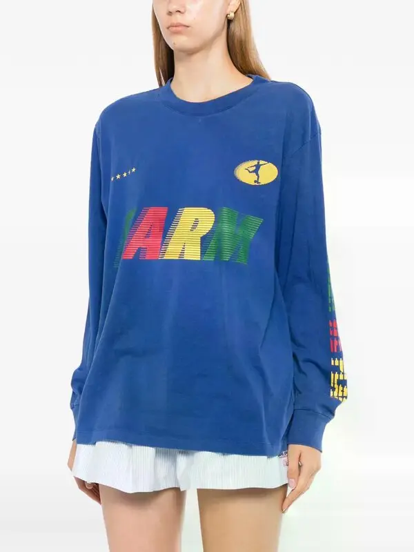 Farm Rio Together We Play" Graphic T-shirt - Blue