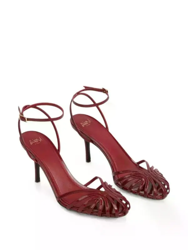 ALEVI MILANO Blake Cage-strap Buckled Pumps - Red