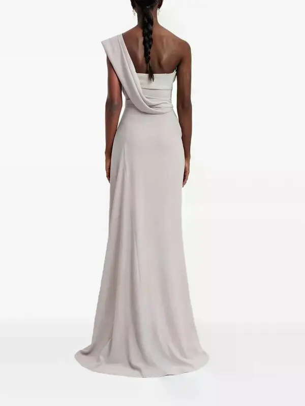 GEMY MAALOUF Crystal-embellished Draped Dress