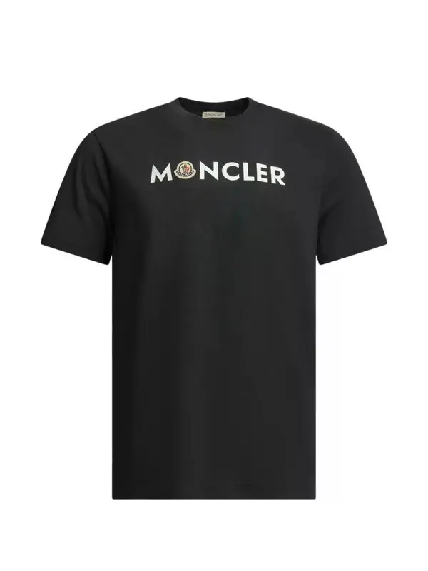 Moncler Logo Cotton T-shirt - Blue