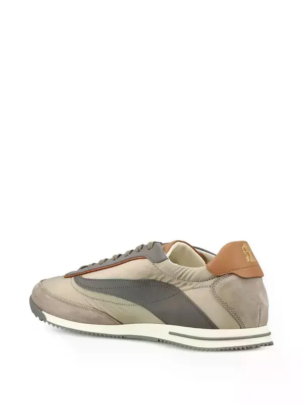 Brunello Cucinelli Panelled Leather-trim Sneakers