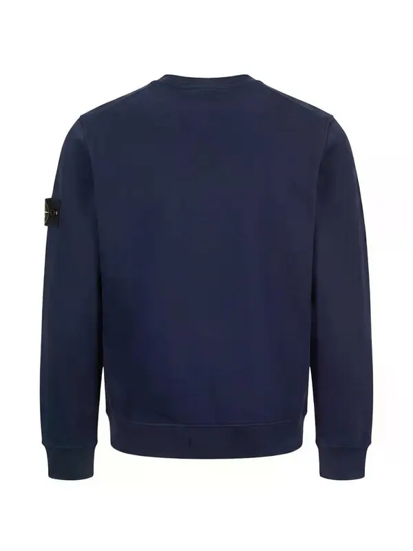 Stone Island 6100049 Brushed Organic Cotton Fleece Sweatshirt