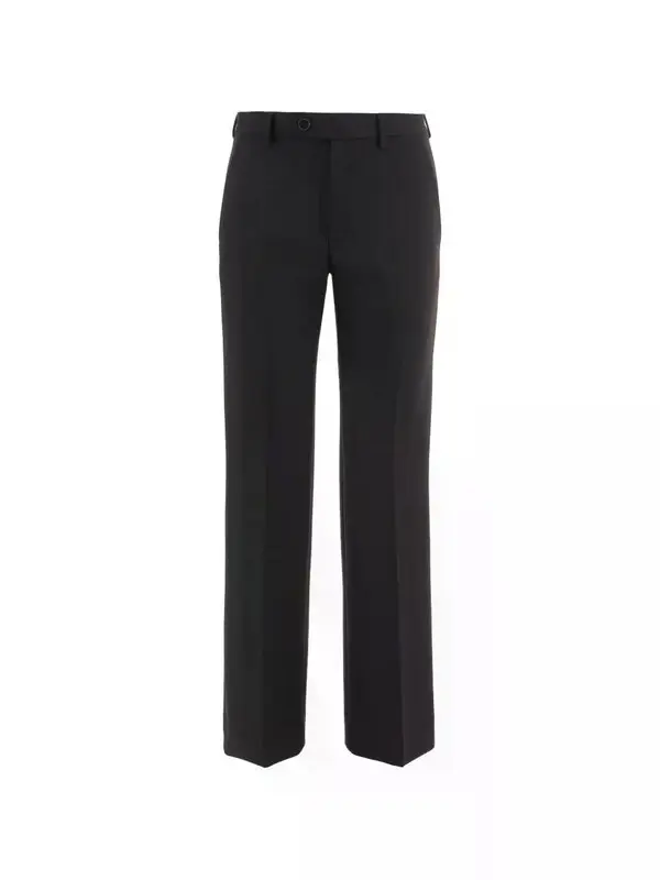 DARKPARK Colin Pressed-crease Straight-leg Trousers - Black