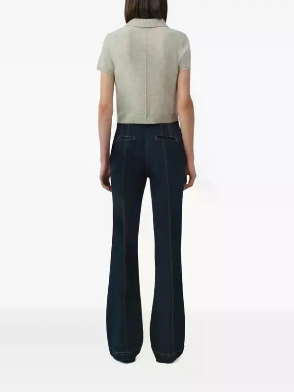 Simkhai Twila Short-sleeve Cashmere Polo Shirt
