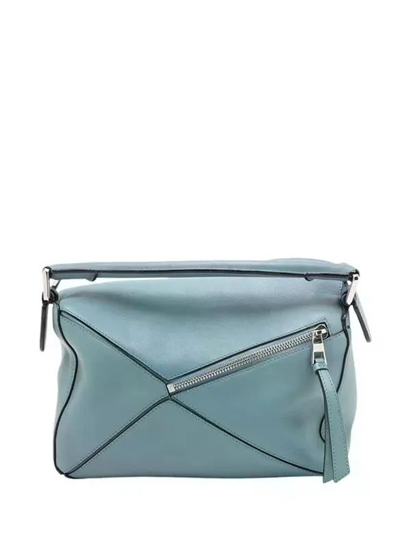 Loewe Small Calfskin Puzzle Satchel - Blue