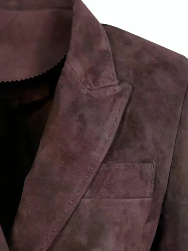Seventy Double-breasted Suede Jacket