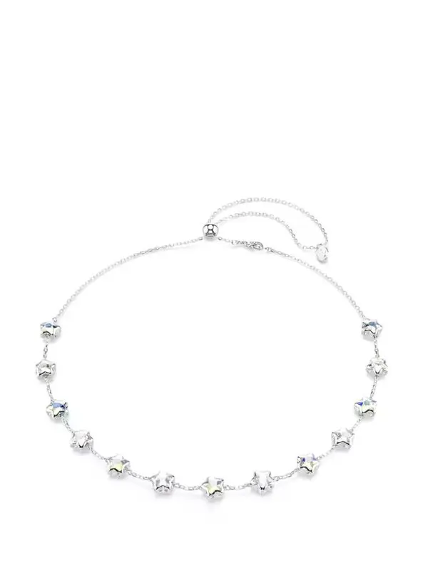 SWAROVSKI Chroma Star-motif Crystal Necklace - Silver