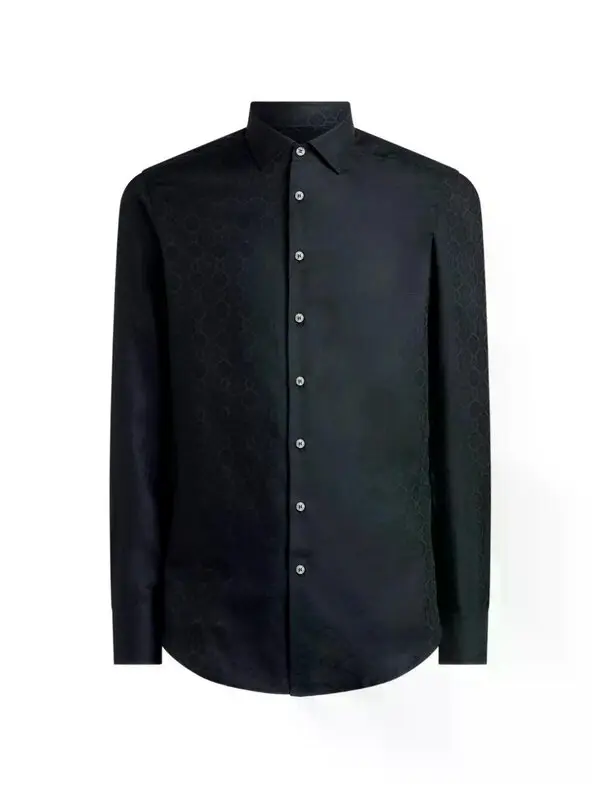 Etro Jacquard Cotton Shirt With Medallion Pattern