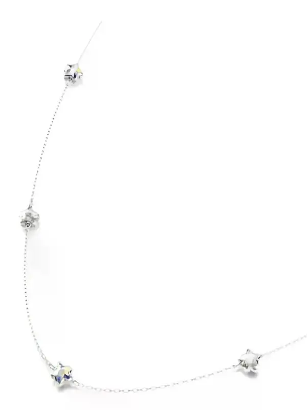 SWAROVSKI Chroma Star-pendant Cable-link Necklace - Silver