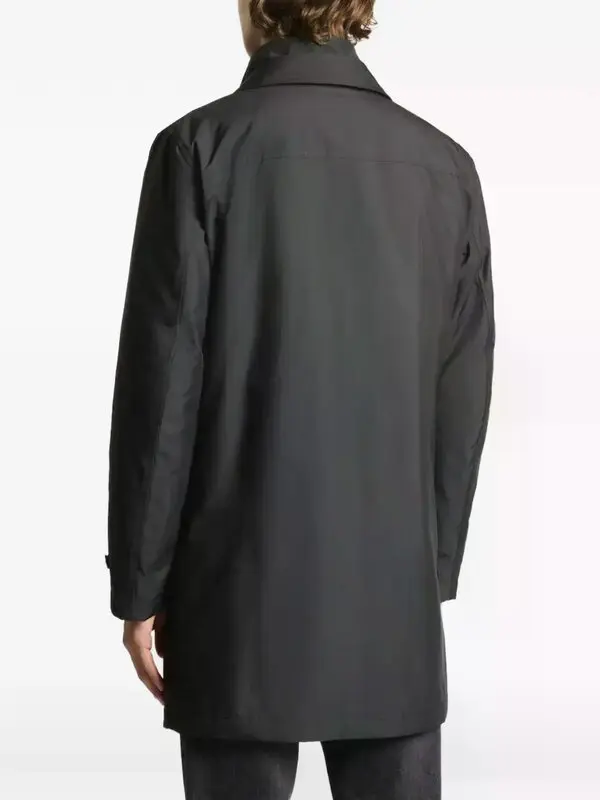 FAY Morning Button-fastening Layered-neck Coat