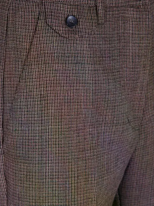 Seventy Houndstooth-pattern Wool Trousers