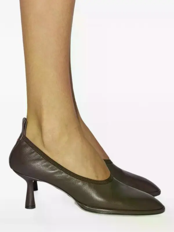 AeydĒ Giulia Leather Heeled Pumps