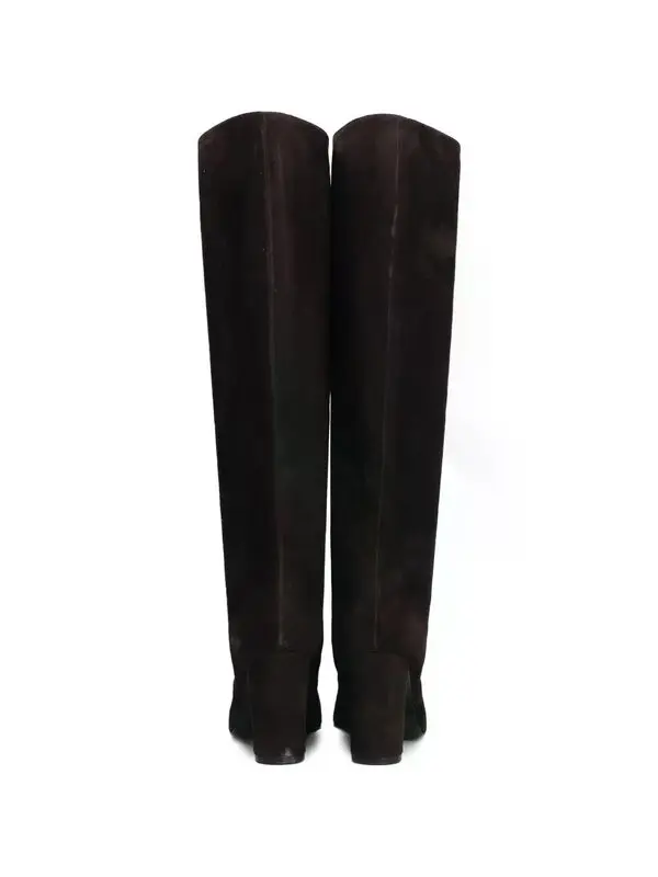 VIA ROMA 15 Suede Block-heel Boots