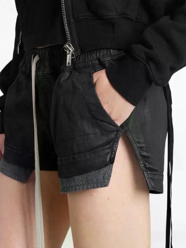 Rick Owens Fog Layered Drawstring Shorts