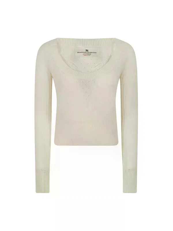 Ermanno Scervino Scoop-neck Sweater - Neutrals