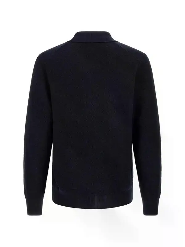 BOSS H-lomarino Textured-knit Polo Shirt