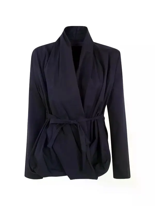 MARIA CALDERARA Belted Wrap Blouse