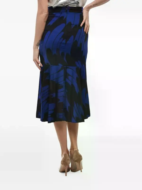 Stella McCartney Haya Floral Print Satin Skirt