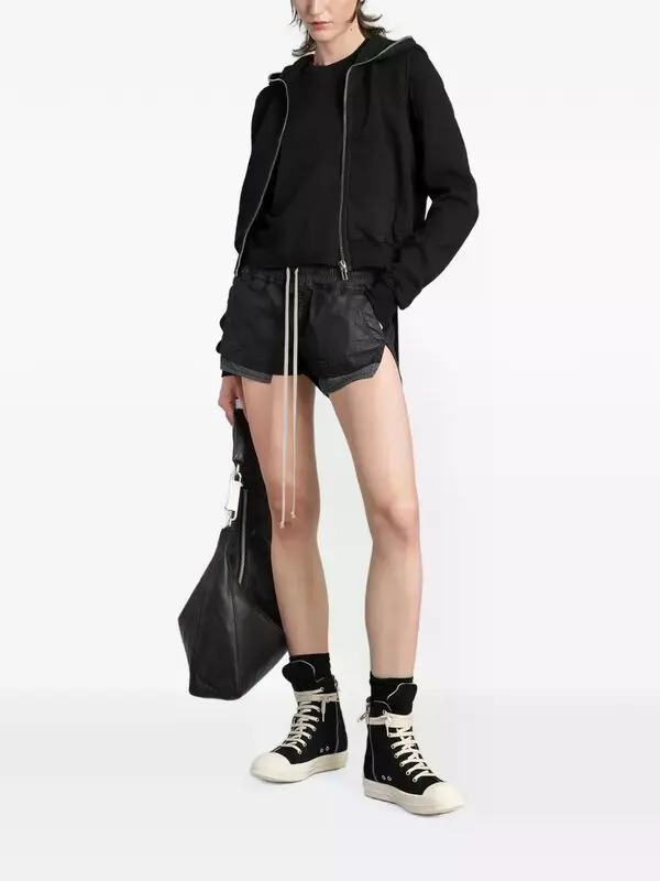 Rick Owens Zip-up Drawstring Hoodie