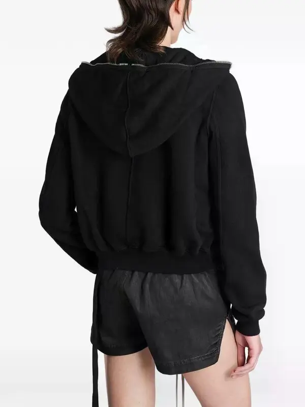 Rick Owens Zip-up Drawstring Hoodie