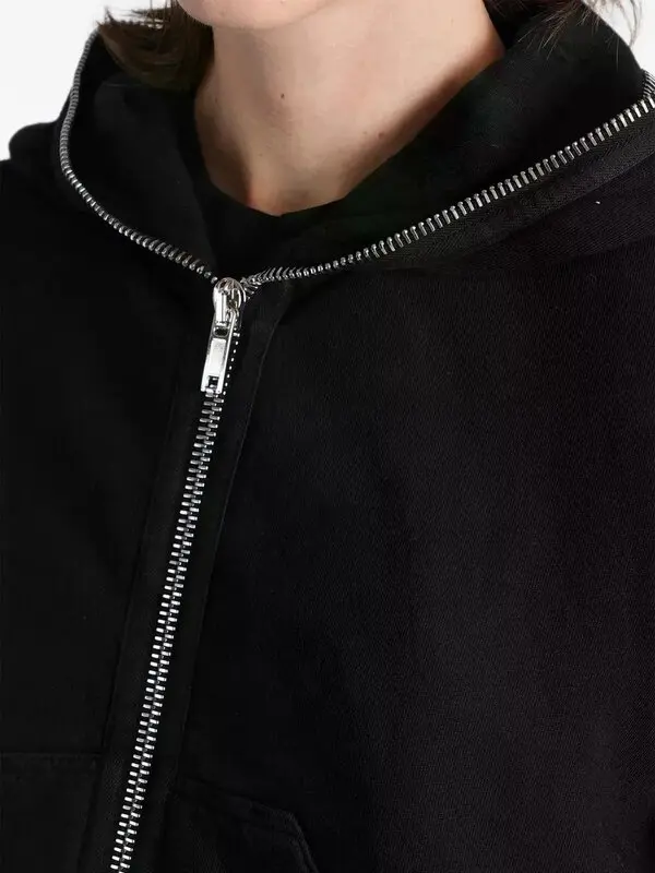 Rick Owens Zip-up Drawstring Hoodie