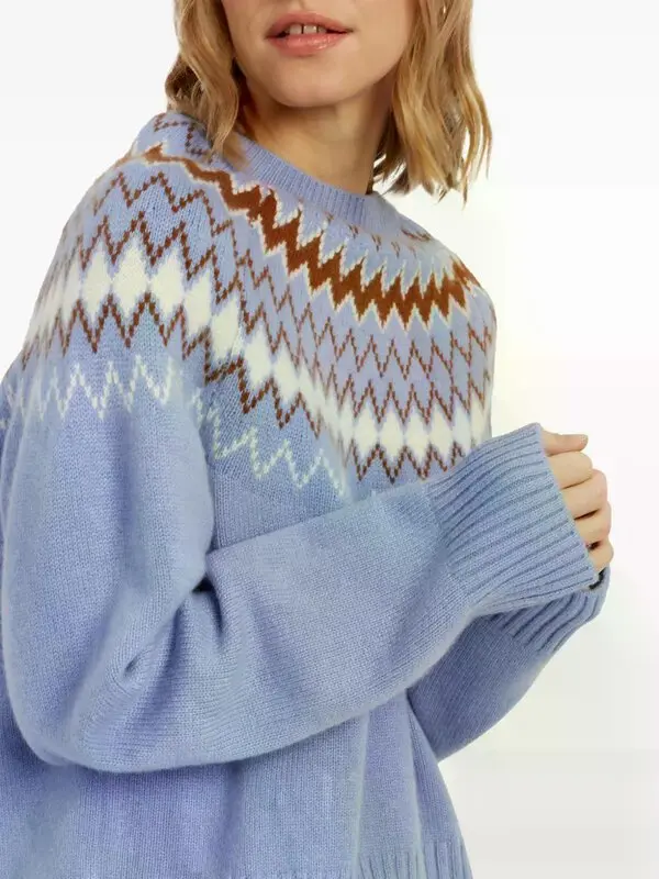 Chinti & Parker Fair Isle Round-neck Sweater