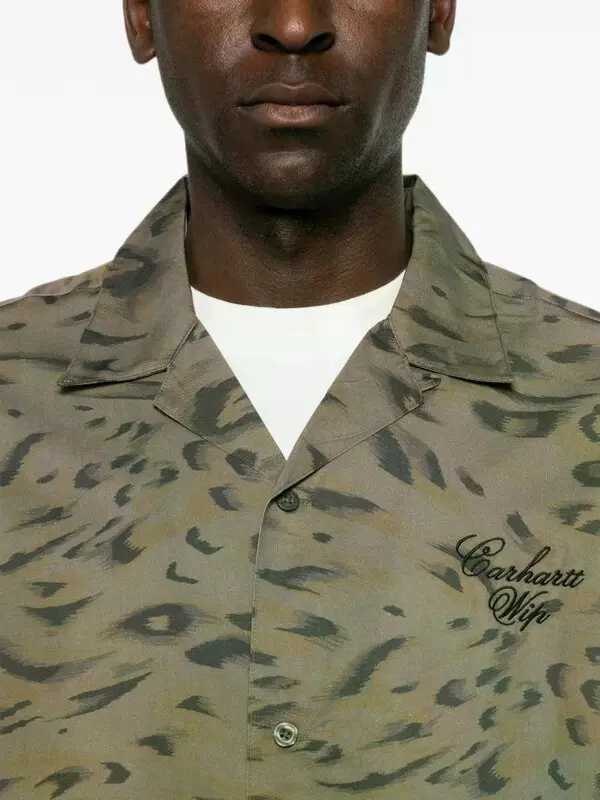 Carhartt Work In Progress Travon Embroidered-logo Shirt