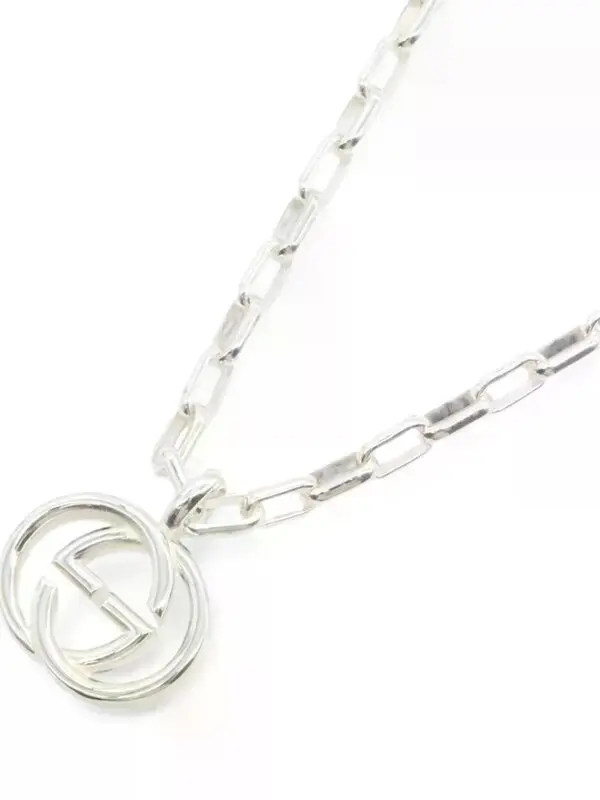 Gucci 2010s Interlocking G Pendant Necklace