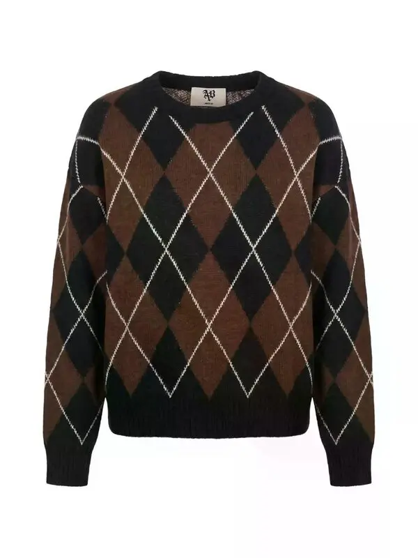 ANIYE BY Rebby Argyle-knit Sweater