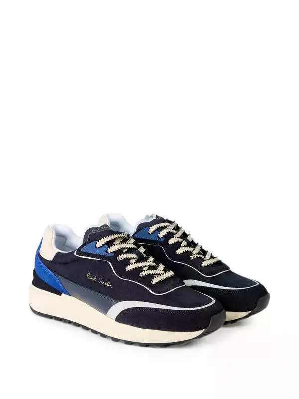 Paul Smith Navy Leather Aston Trainers