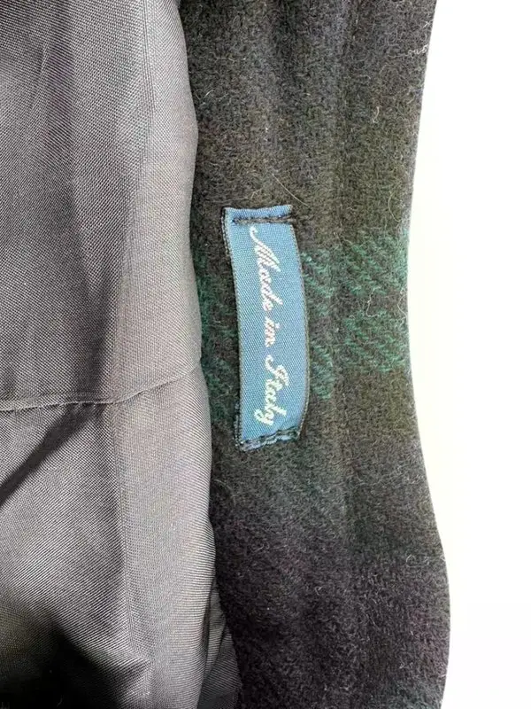 Ralph Lauren Wool Plaid Jacket With Leather Elbow Patches