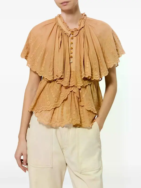 MARANT ETOILE Lorna Top - Brown