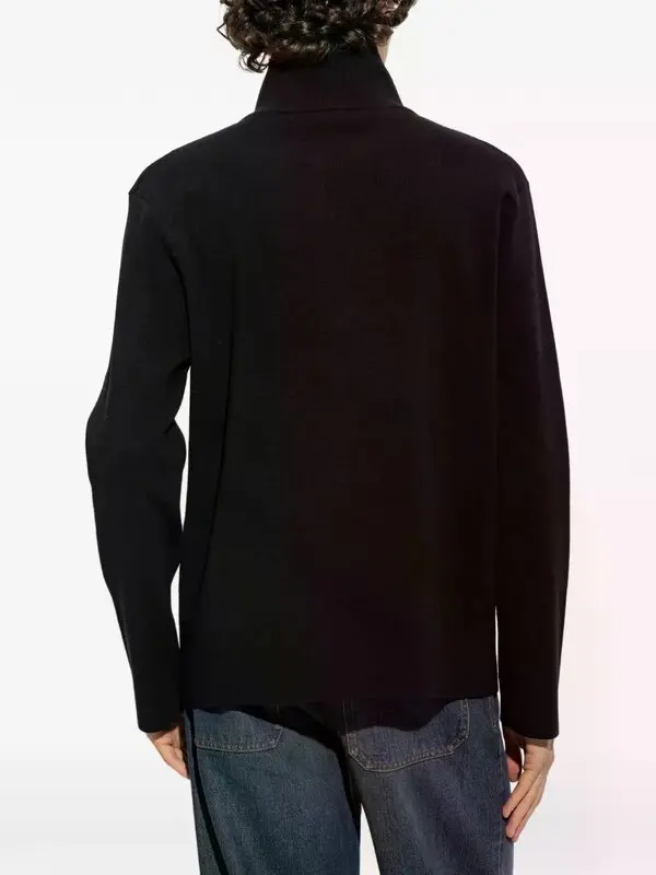 COURREGES Quarter-zip Wool Sweater