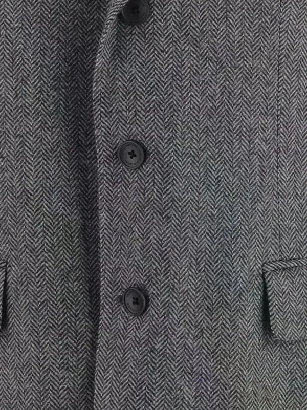 Tagliatore Herringbone Single-breasted Blazer