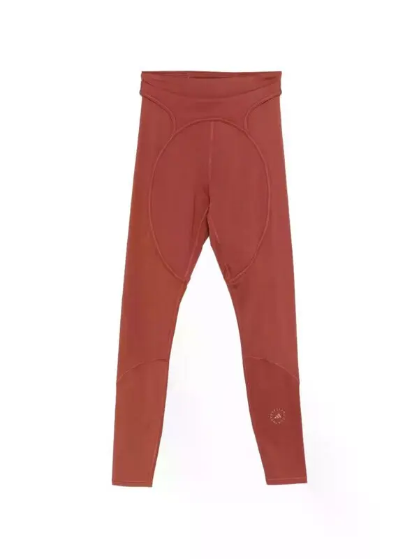 Adidas X Stella Mccartney Logo-detail Leggings - Red