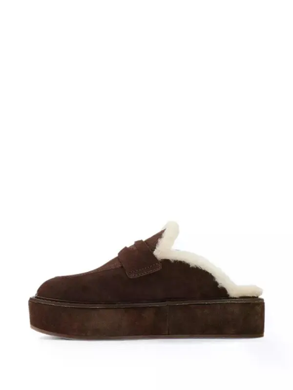 Miu Miu Shearling-lined Platform Mules