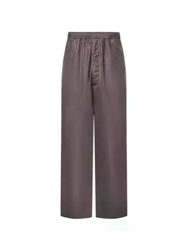 MAISON MARGIELA Elasticated-waistband Straight-leg Trousers - Brown