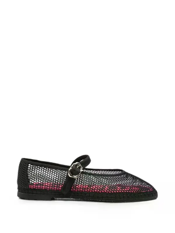 FLABELUS Isabella Mesh Ballet Flats - Black