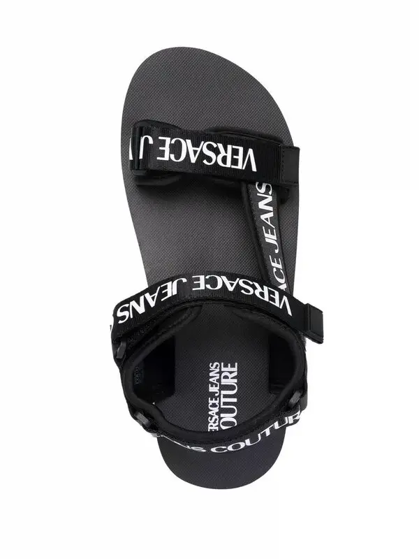 Versace Logo-print Open-toe Sandals