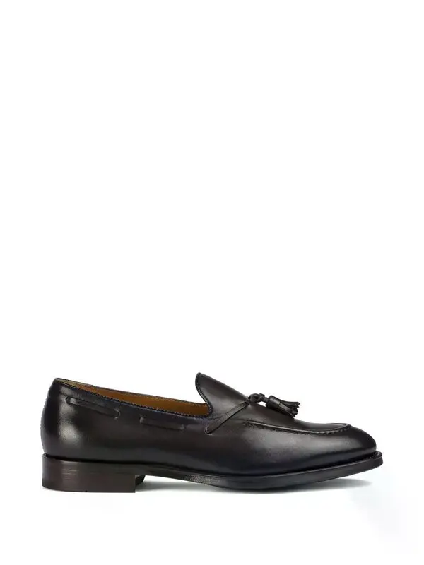 DOUCAL'S Tassel Leather Loafers - Brown