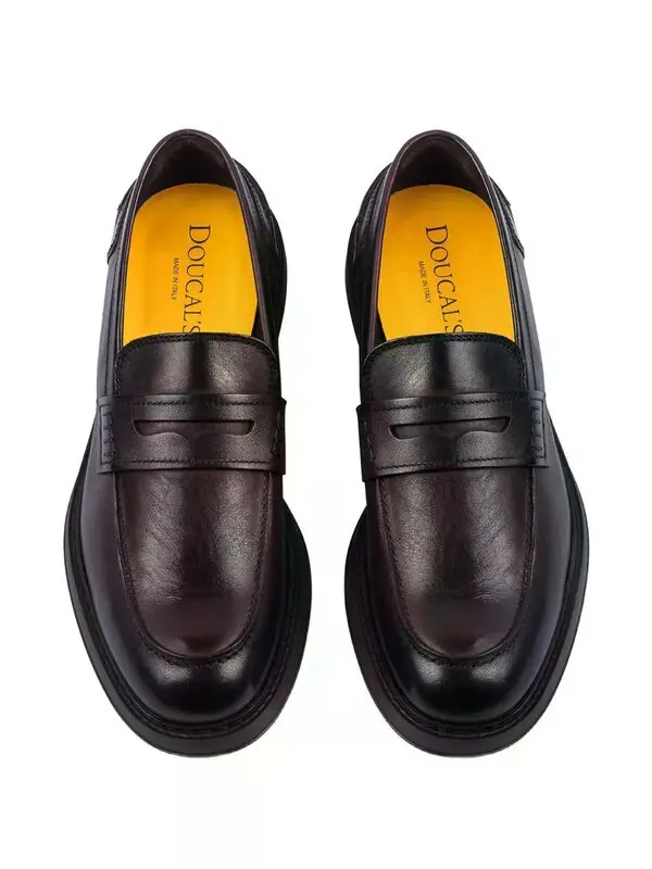 DOUCAL'S Leather Penny Loafers