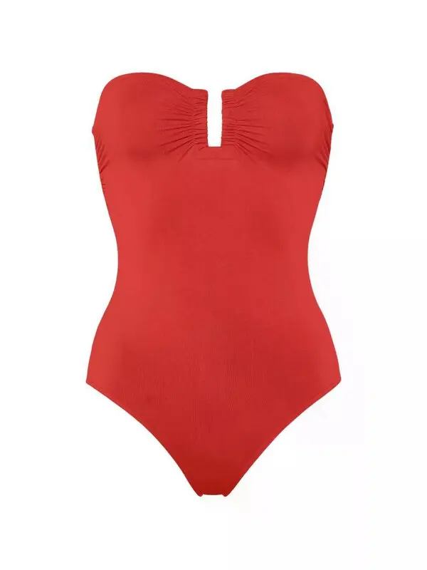 ERES Cassiopée Ruched Swimsuit - Red