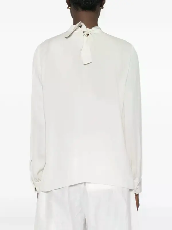 Giorgio Armani High-neck Silk Blouse