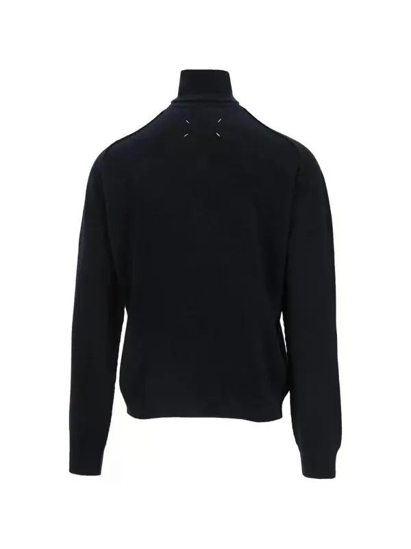 MAISON MARGIELA Raw-edge Mock-neck Sweater
