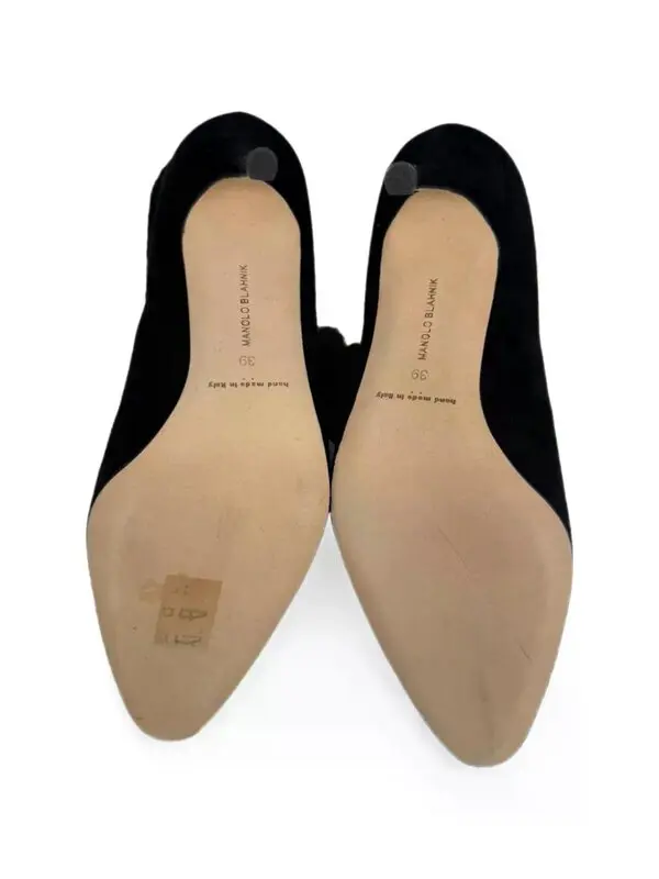 Manolo Blahnik 2020s Nestanu Shearling-trim Ankle Boots